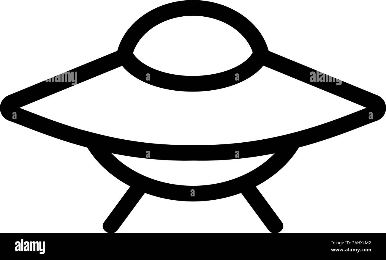 Flying object icon vector. Isolated contour symbol illustration Stock ...