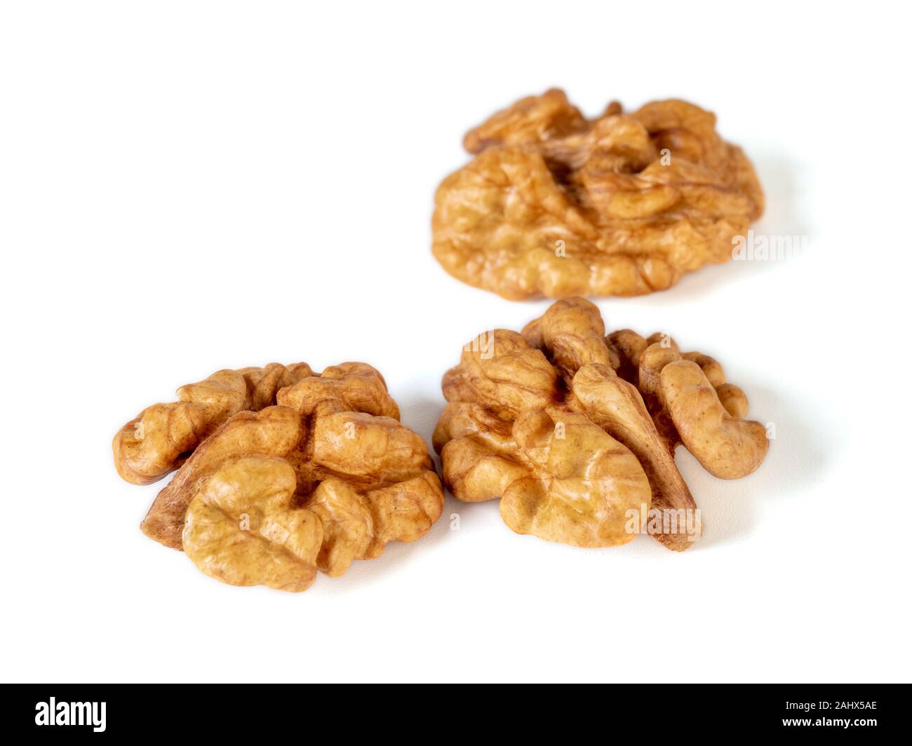 Walnut kernel isolated on white background. Food Stock Photo - Alamy