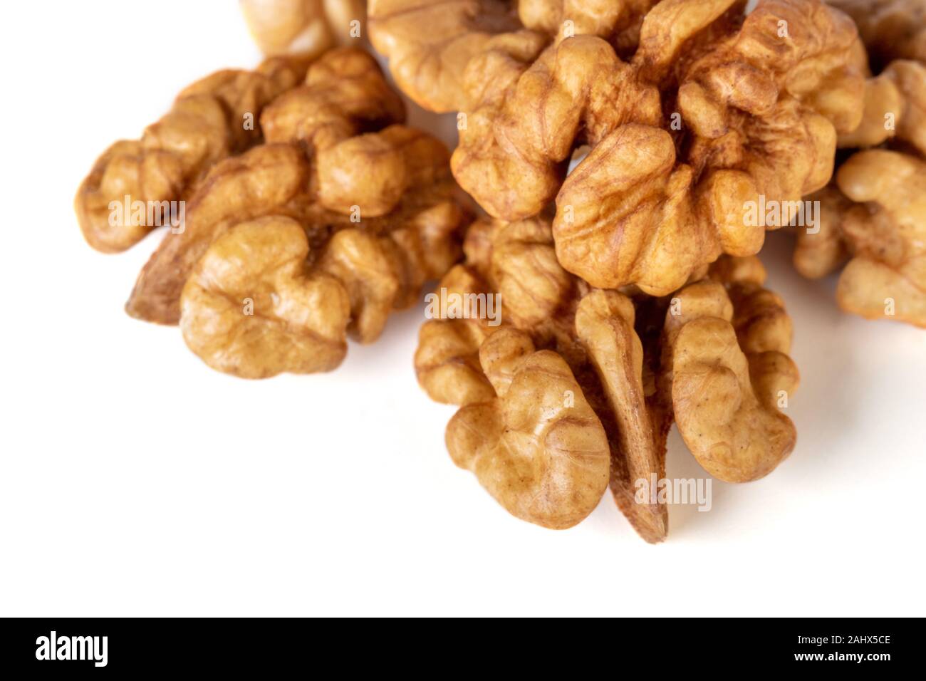 Walnut kernel isolated on white background. Food Stock Photo - Alamy