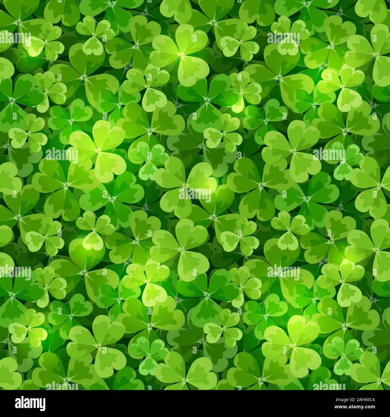 Vector St. Patrick's day seamless background texture with green ...