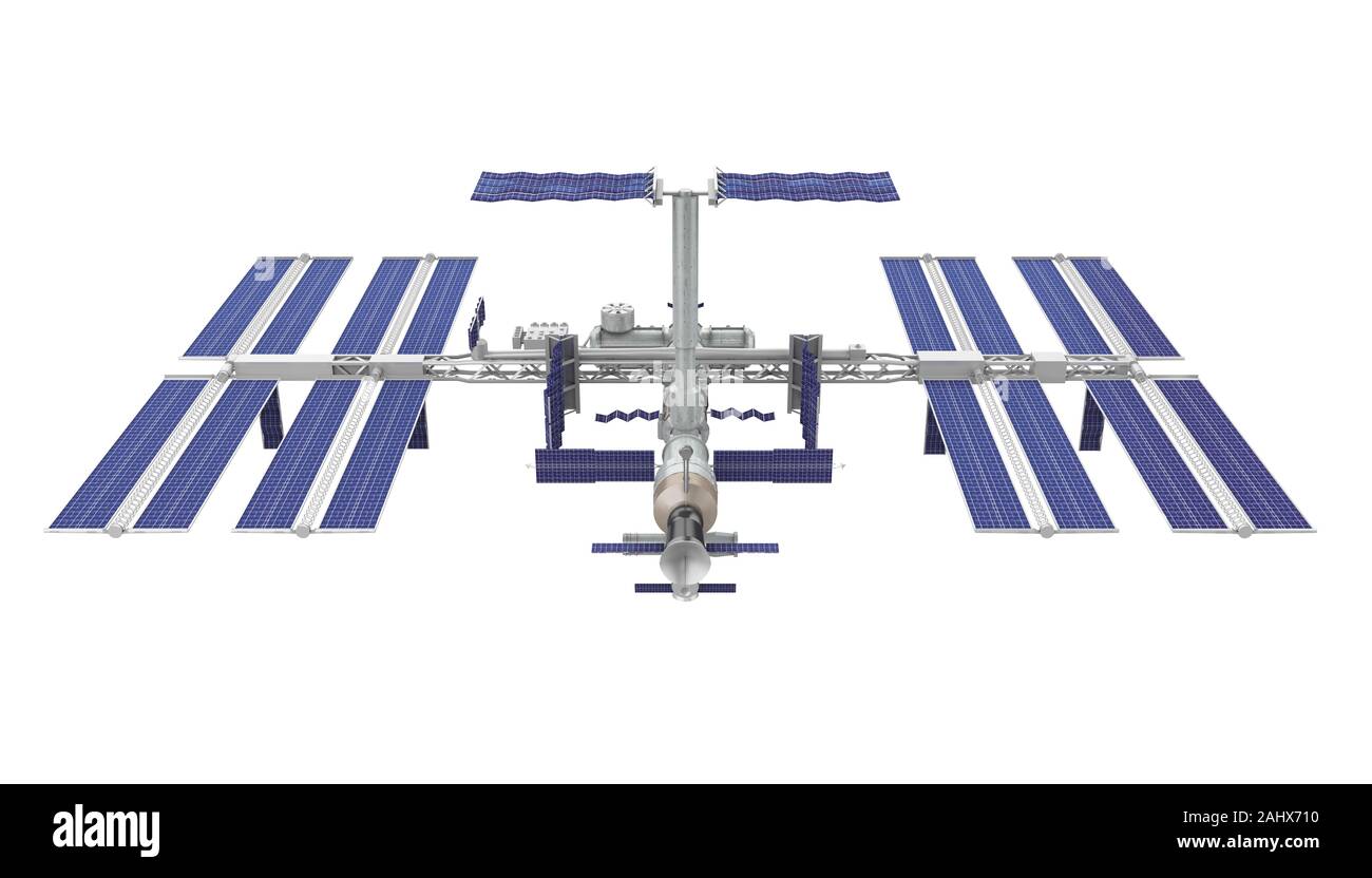 International Space Station Isolated Stock Photo - Alamy