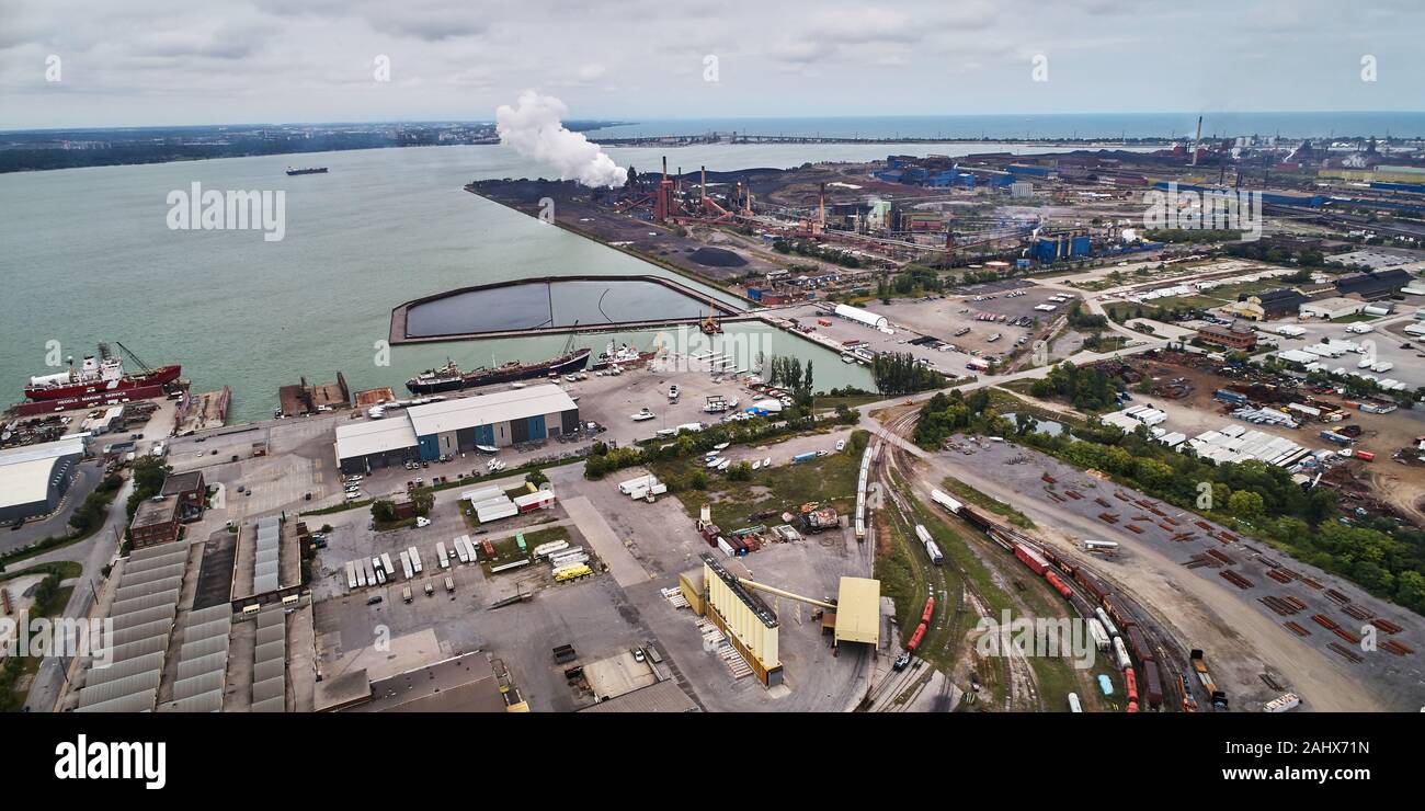 City of hamilton steel plants Stock Photo - Alamy