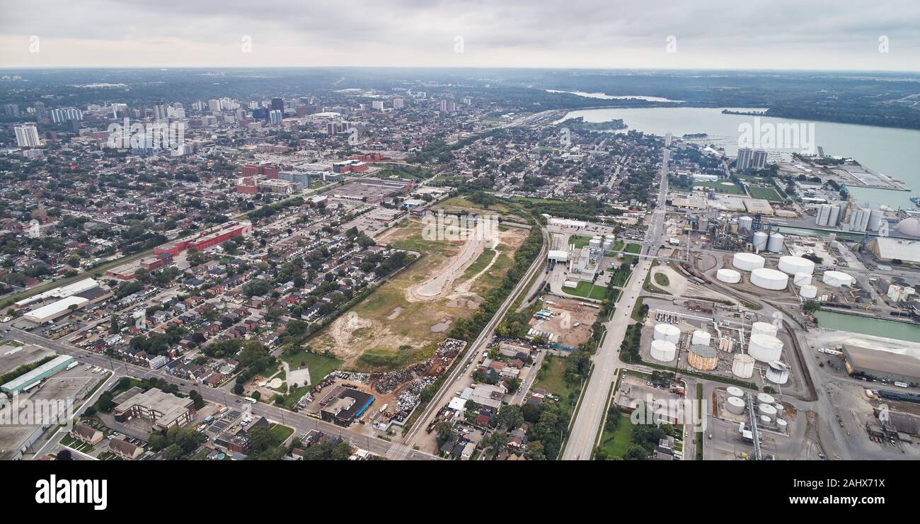 City of hamilton steel plants Stock Photo - Alamy