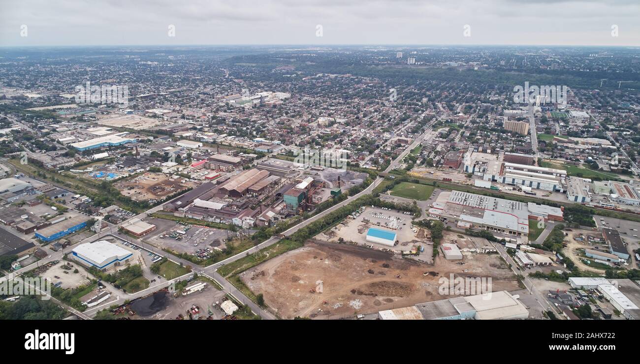 City of hamilton steel plants Stock Photo - Alamy