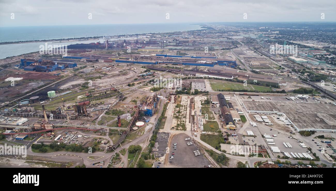 City of hamilton steel plants Stock Photo - Alamy