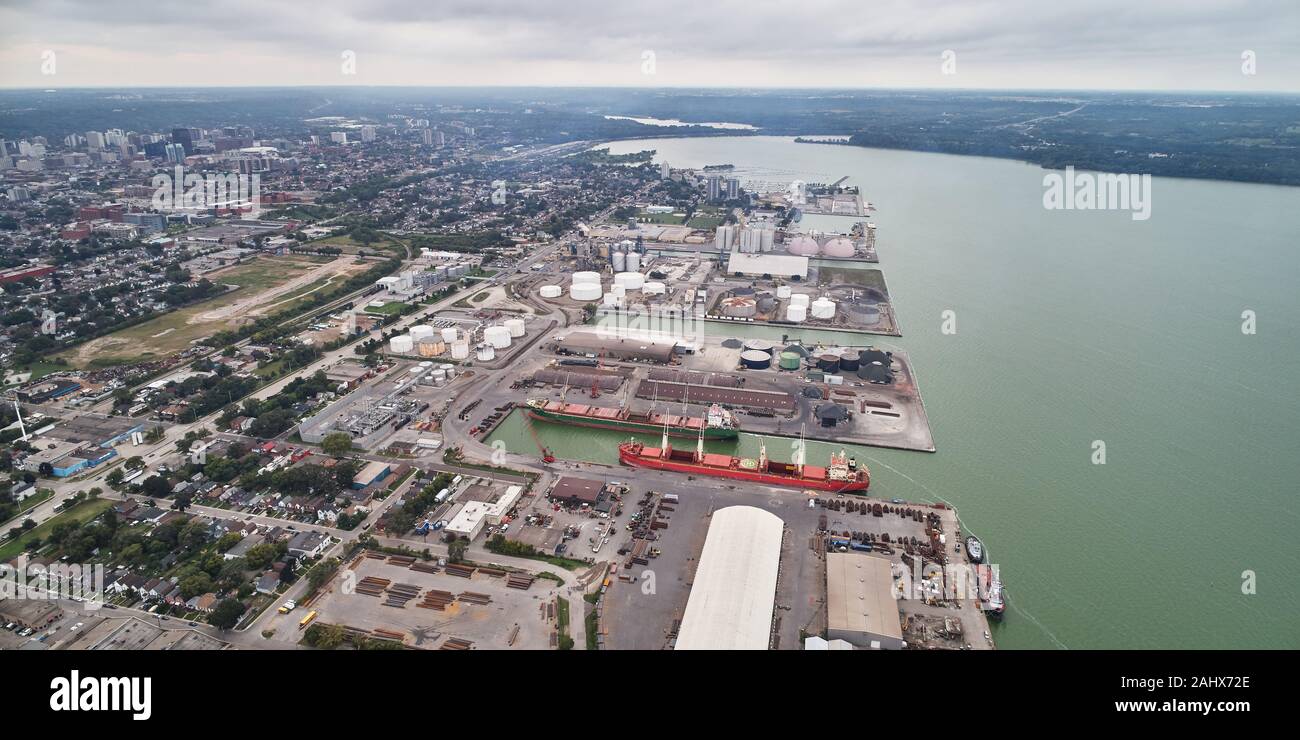City of hamilton steel plants Stock Photo - Alamy