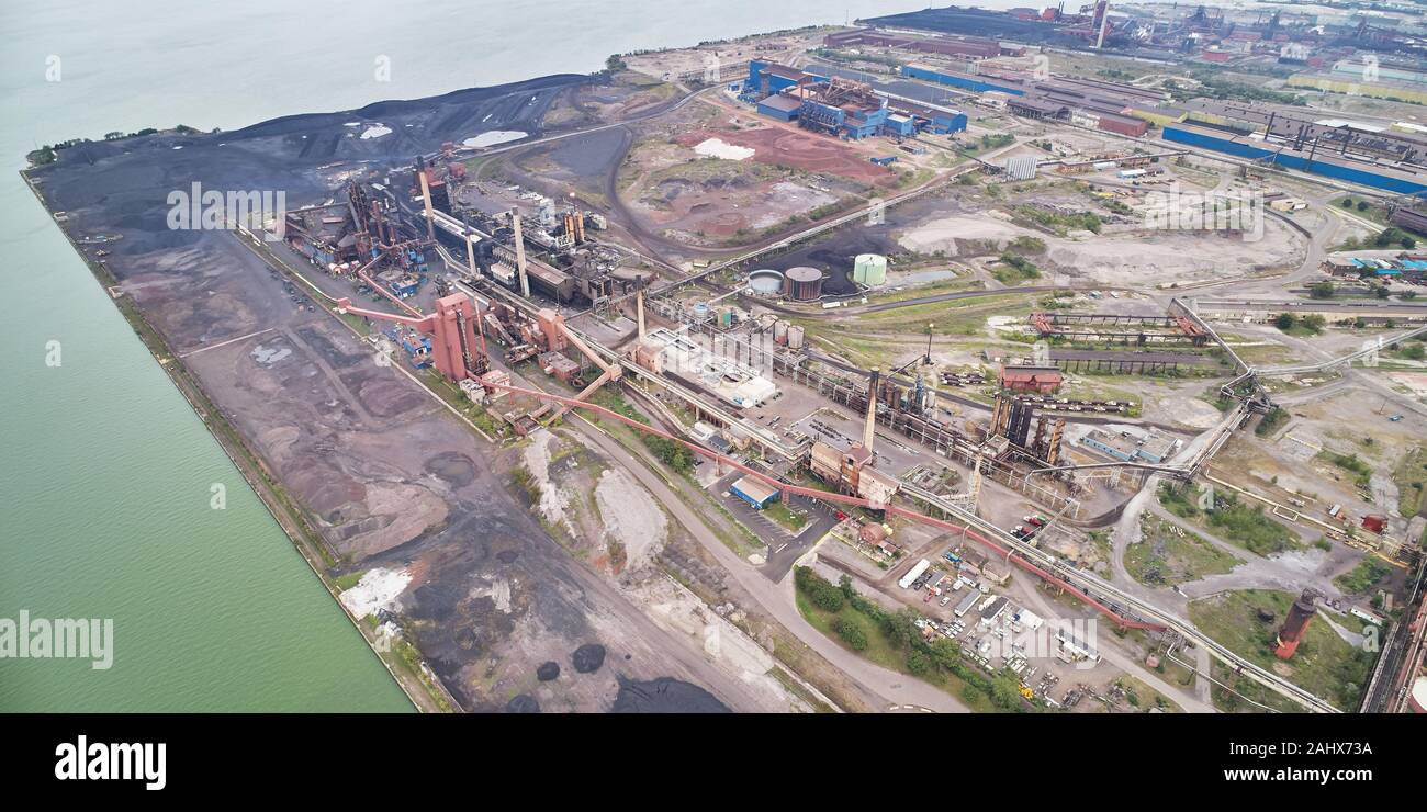 City of hamilton steel plants Stock Photo - Alamy