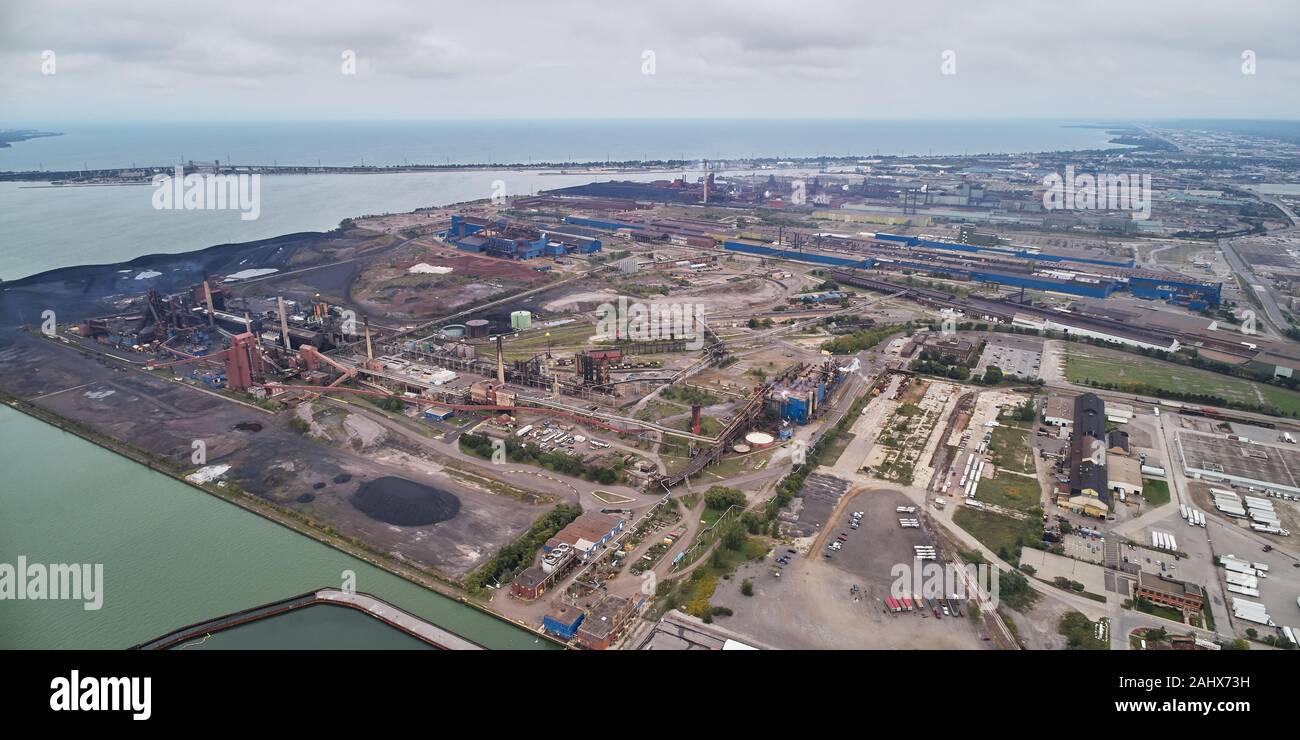 City of hamilton steel plants Stock Photo - Alamy