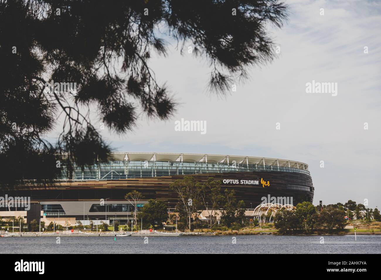 PERTH, WESTERN AUSTRALIA - December 26th, 2019: the Optus Stadium in ...