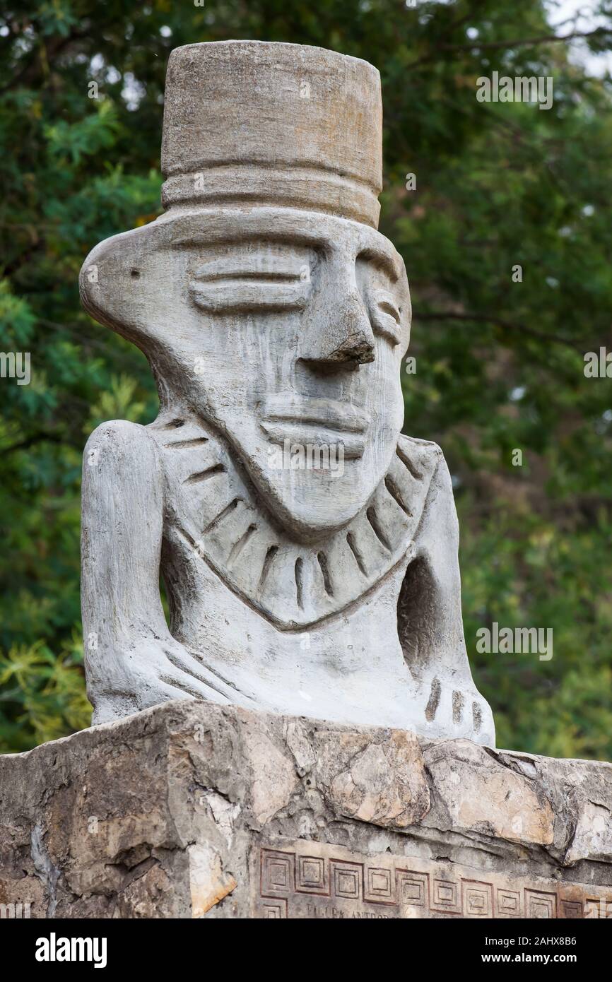 FACATATIVA, COLOMBIA - JANUARY, 2029: Giant stone reproduction of the ...