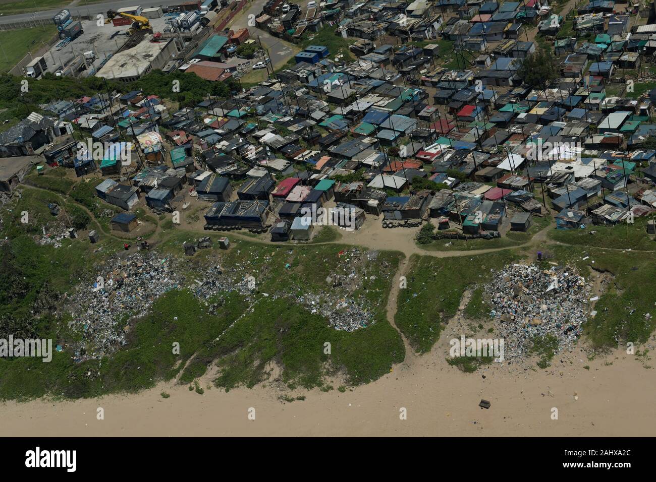 Ariel View Of The Slums In South Africa