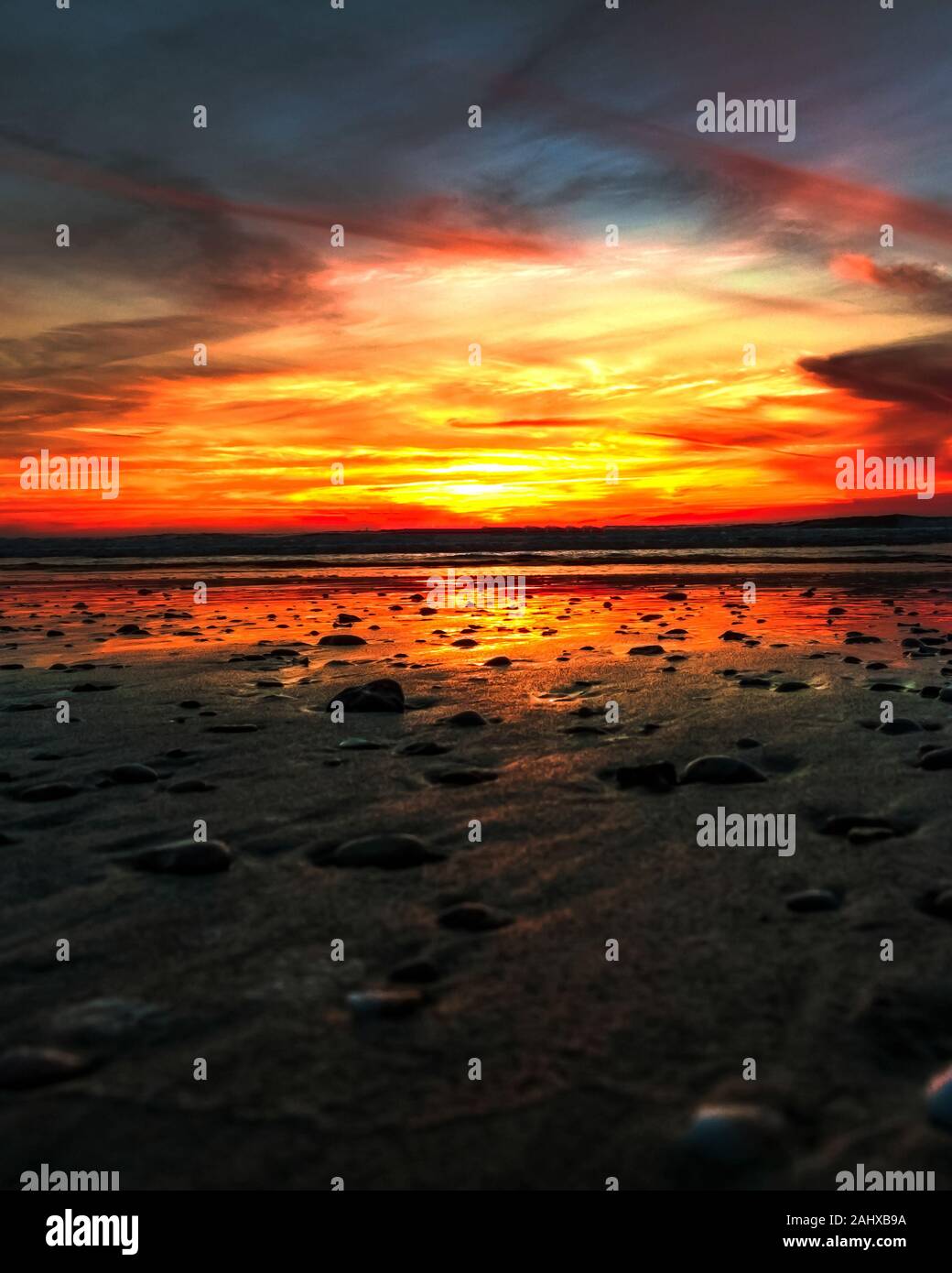 The amazing view during the sunset Stock Photo - Alamy