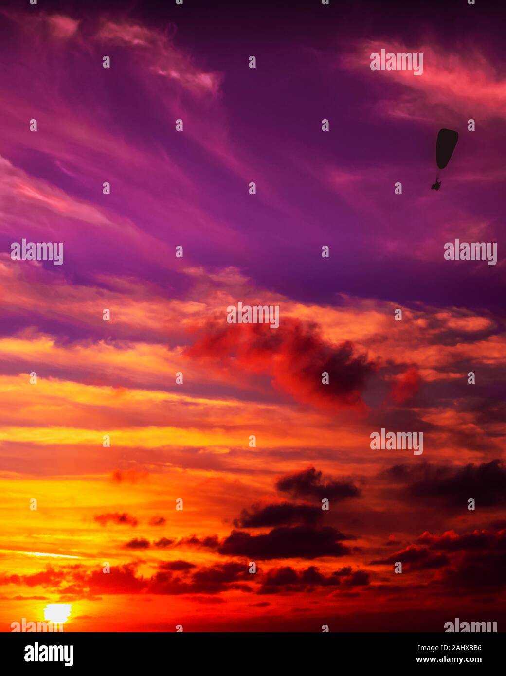 The amazing view during the sunset Stock Photo - Alamy