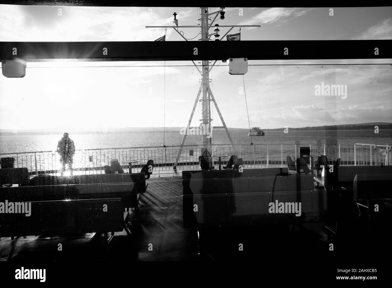Wight sun ferry Black and White Stock Photos & Images - Alamy
