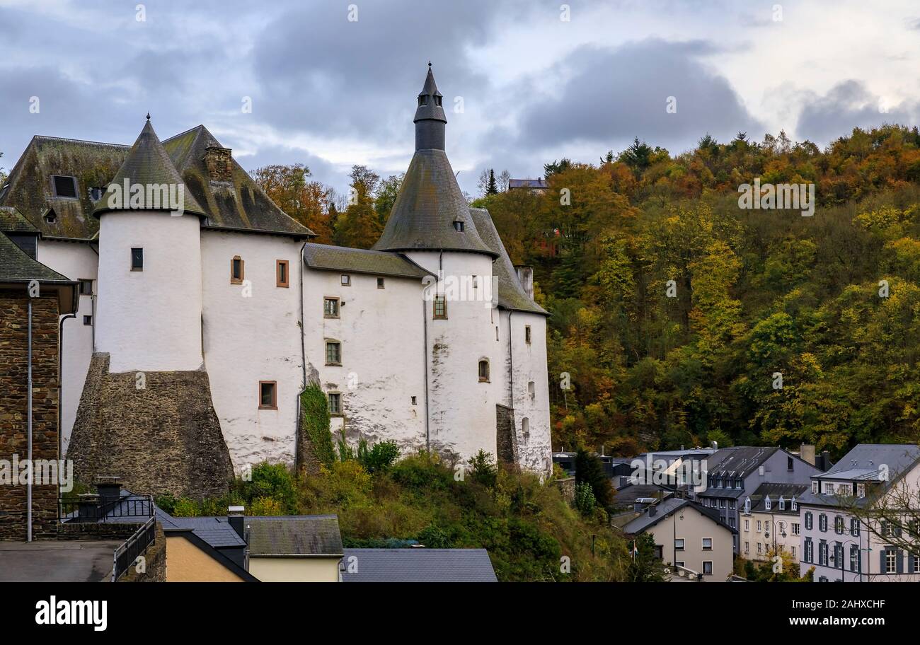 Medieval Clervaux Castle in Luxembourg, dating back to the 12th century ...