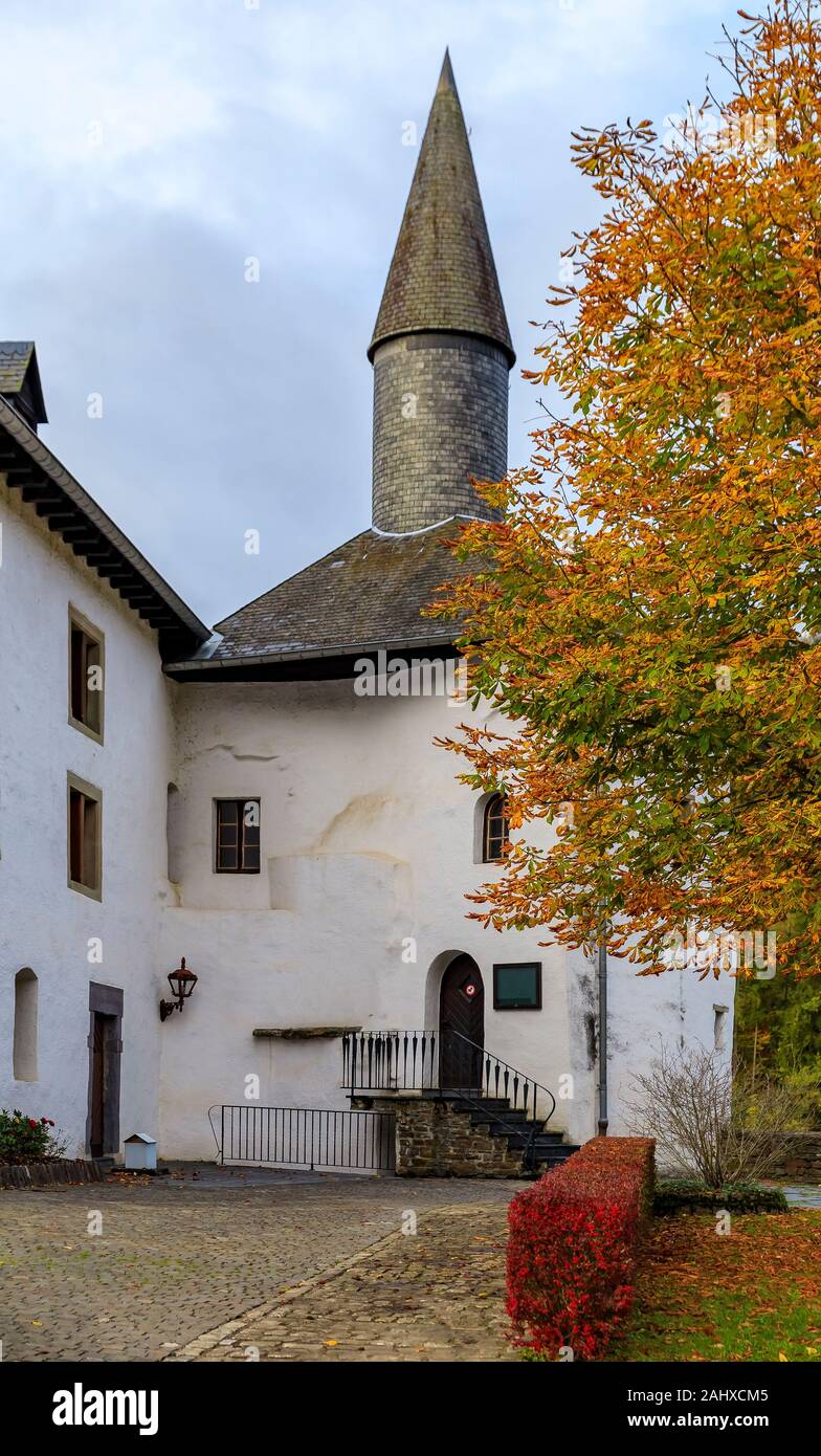 Medieval Clervaux Castle in Luxembourg, dating back to the 12th century ...