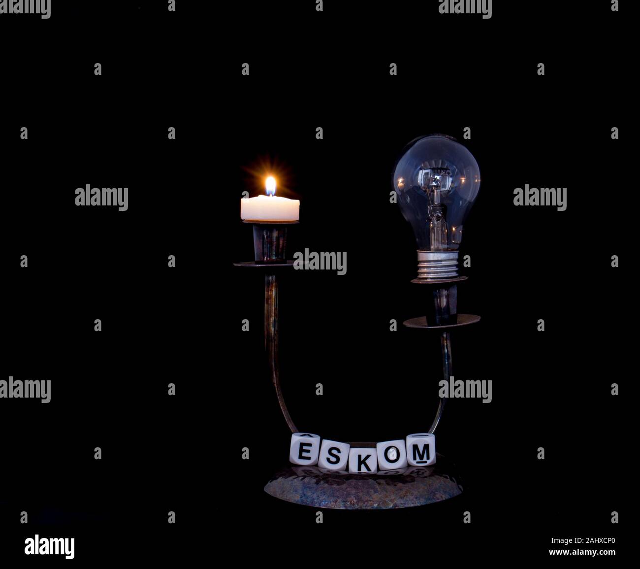Electric candle burning in hi-res stock photography and images - Alamy