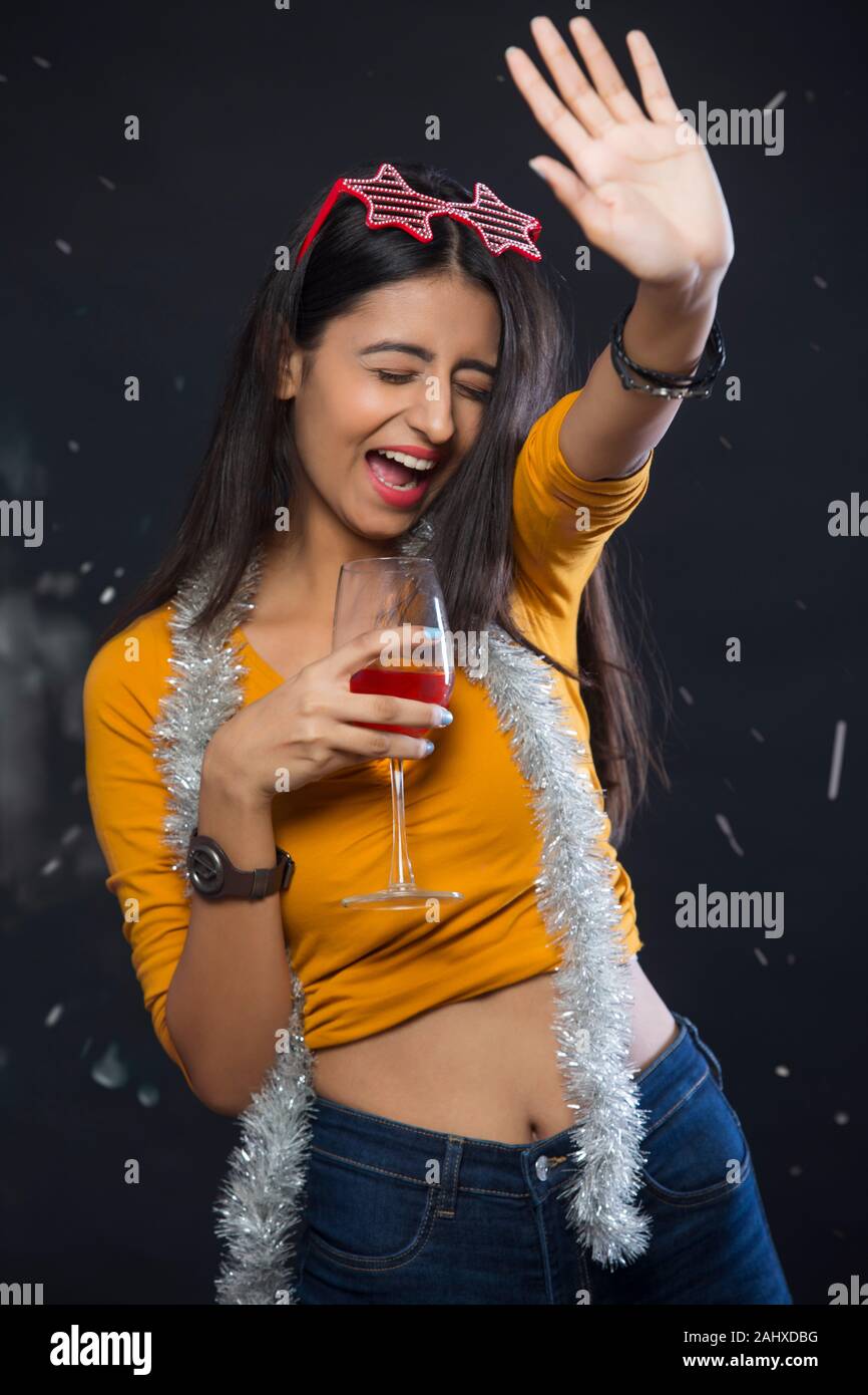 Woman partying hi-res stock photography and images - Alamy