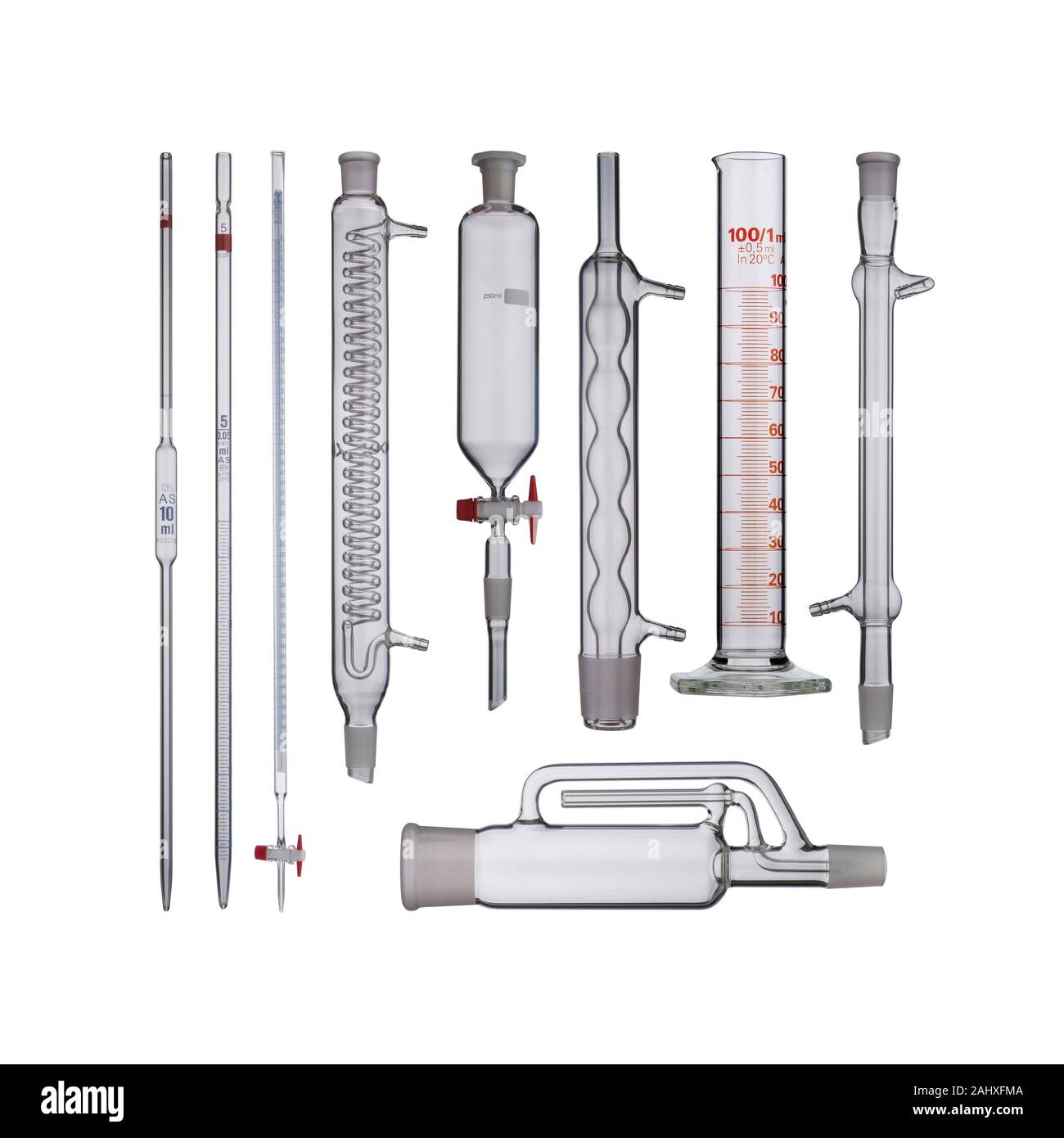 Realistic science laboratory chemical lab glassware hi-res stock ...