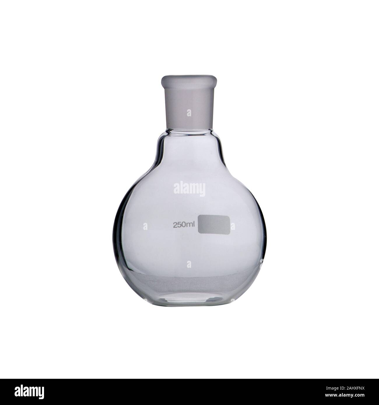 lab or Empty Flask isolated on a white background Stock Photo - Alamy