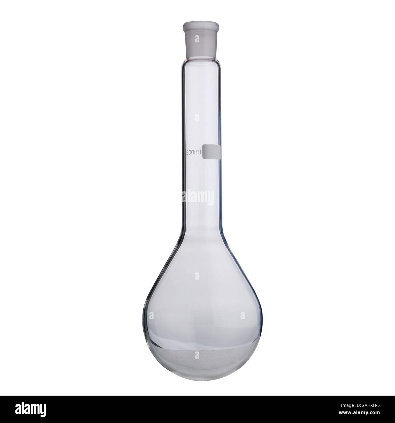 lab or Empty Flask isolated on a white background Stock Photo - Alamy