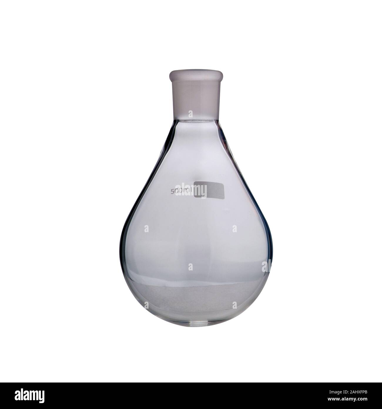 lab or Empty Flask isolated on a white background Stock Photo - Alamy