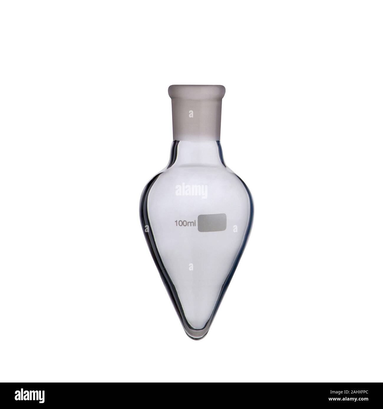 lab or Empty Flask isolated on a white background Stock Photo - Alamy