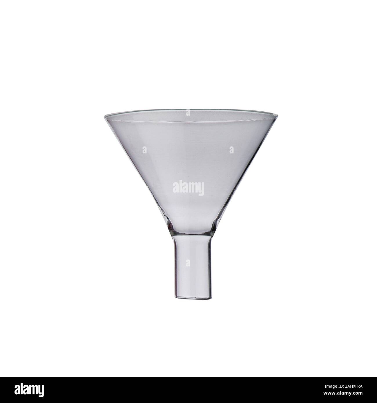 lab or Empty funnel for chemistry isolated on a white background Stock ...