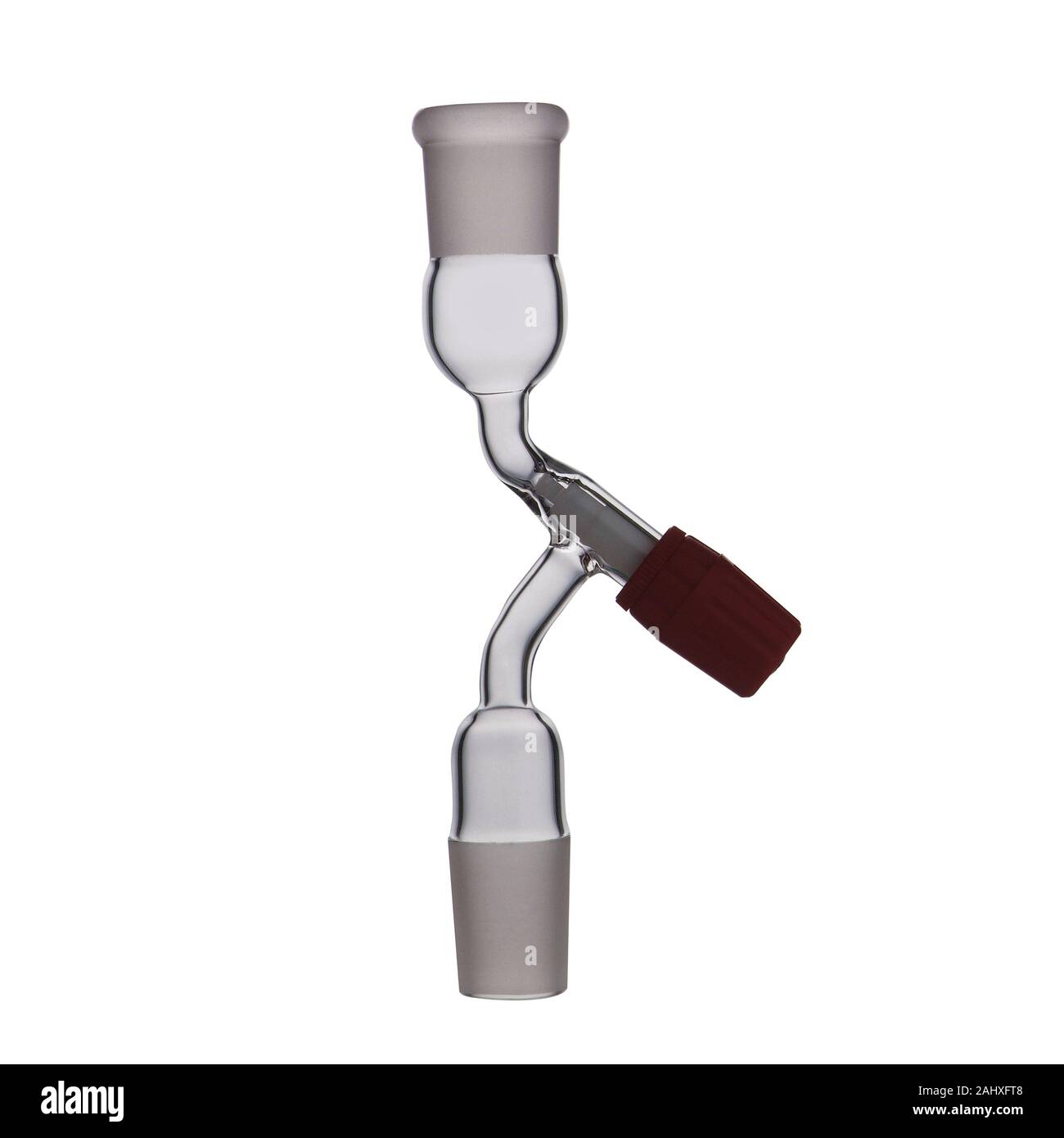 lab or Empty Adapter for chemistry laboratory isolated on a white ...
