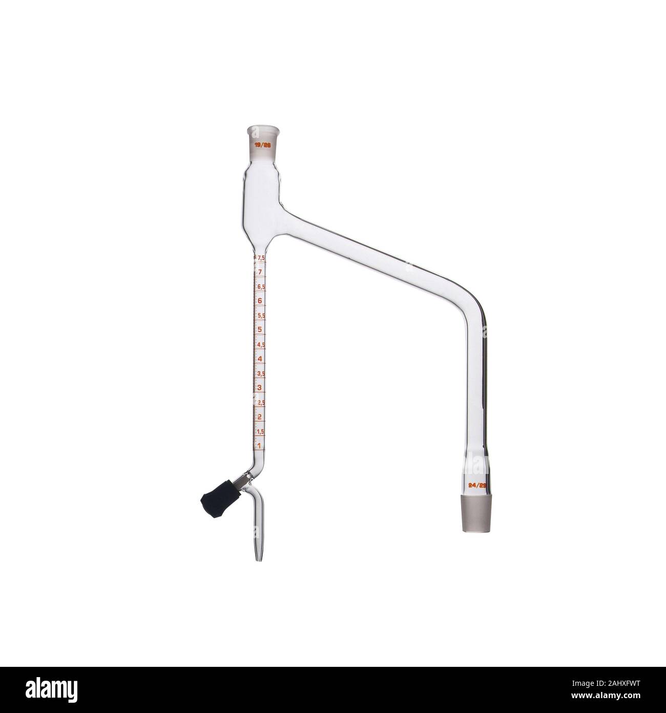 lab or Empty Adapter for chemistry laboratory isolated on a white ...