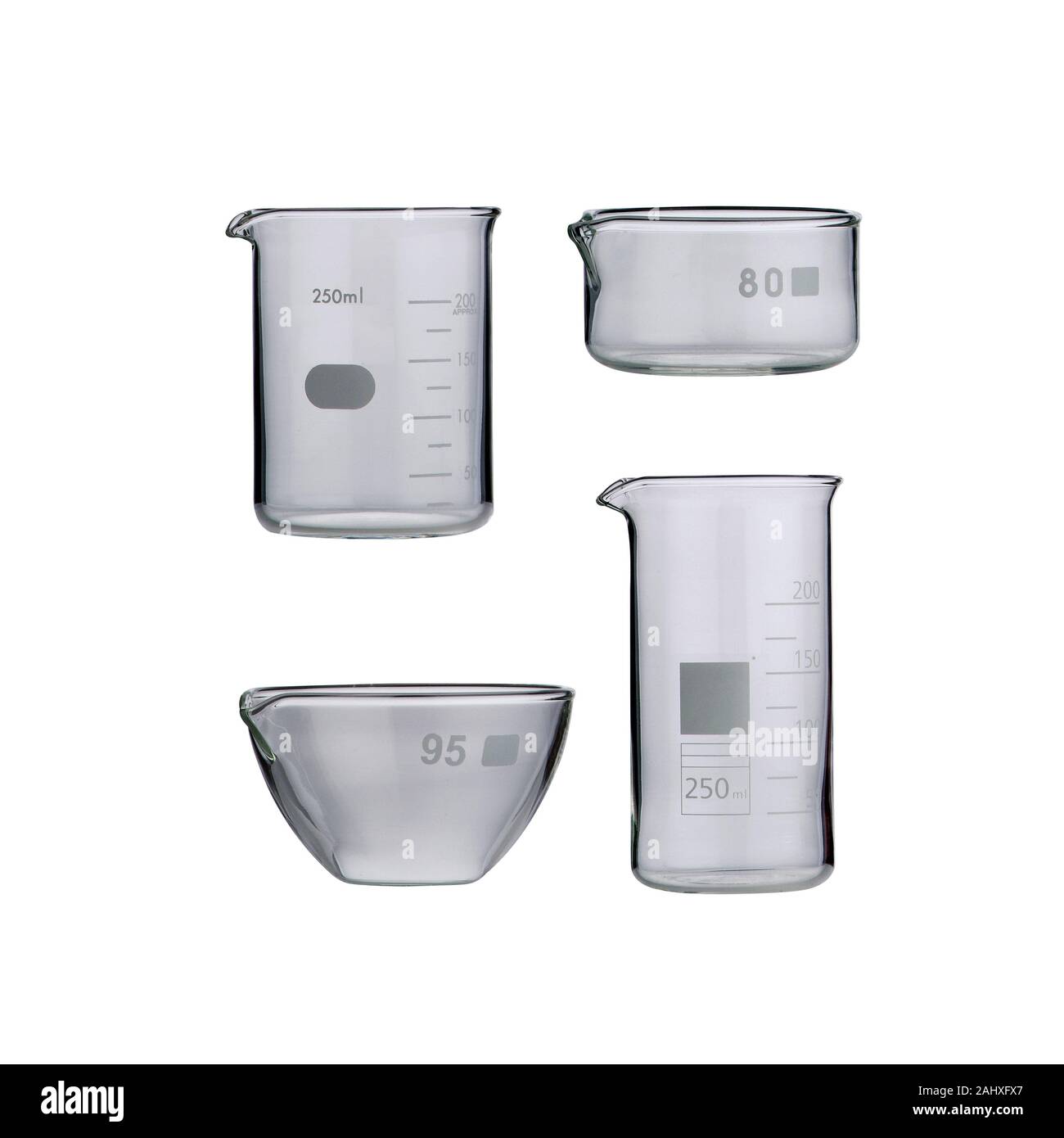 Lab. Laboratory glassware set on background Stock Photo - Alamy