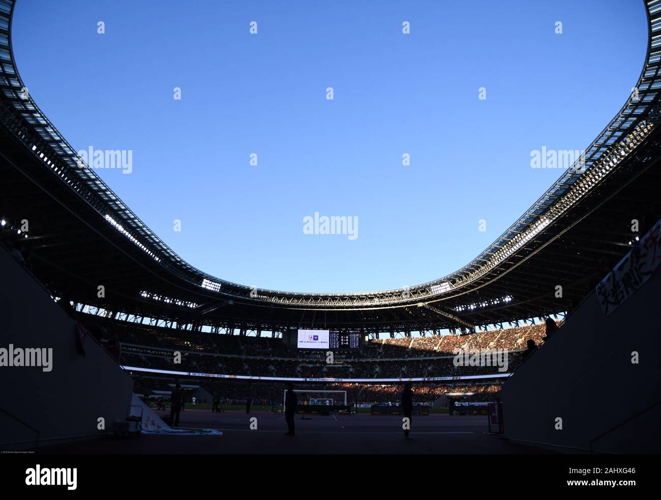 Tokyo, Japan. 1st Jan, 2020. A view of the New Japan National Stadium ...