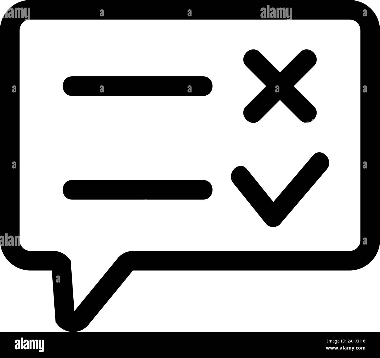 questionnaire icon vector. Isolated contour symbol illustration Stock ...