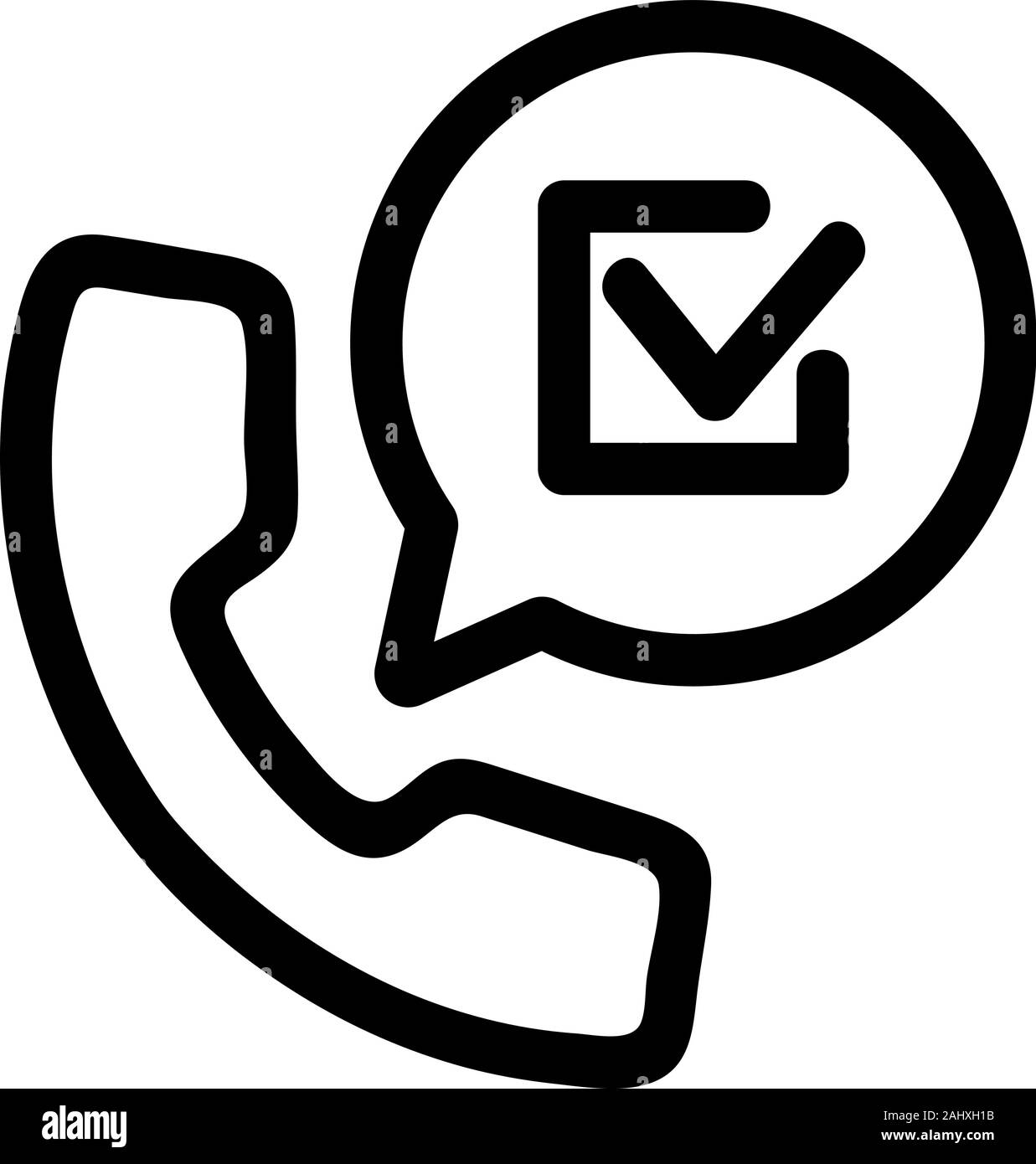 endorsement call icon vector. Isolated contour symbol illustration ...