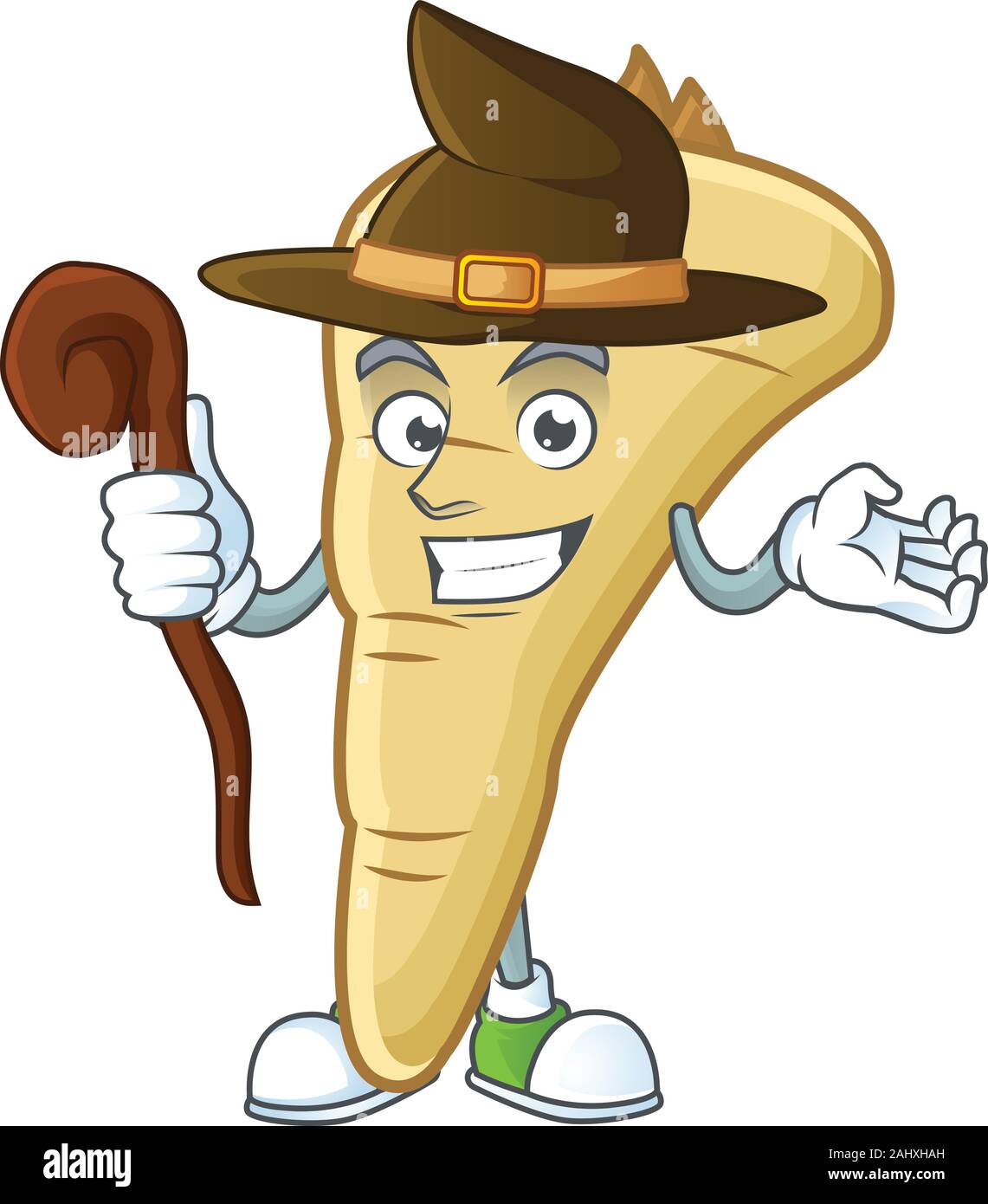 Happy Face Witch parsnip cartoon character style Stock Vector Image ...