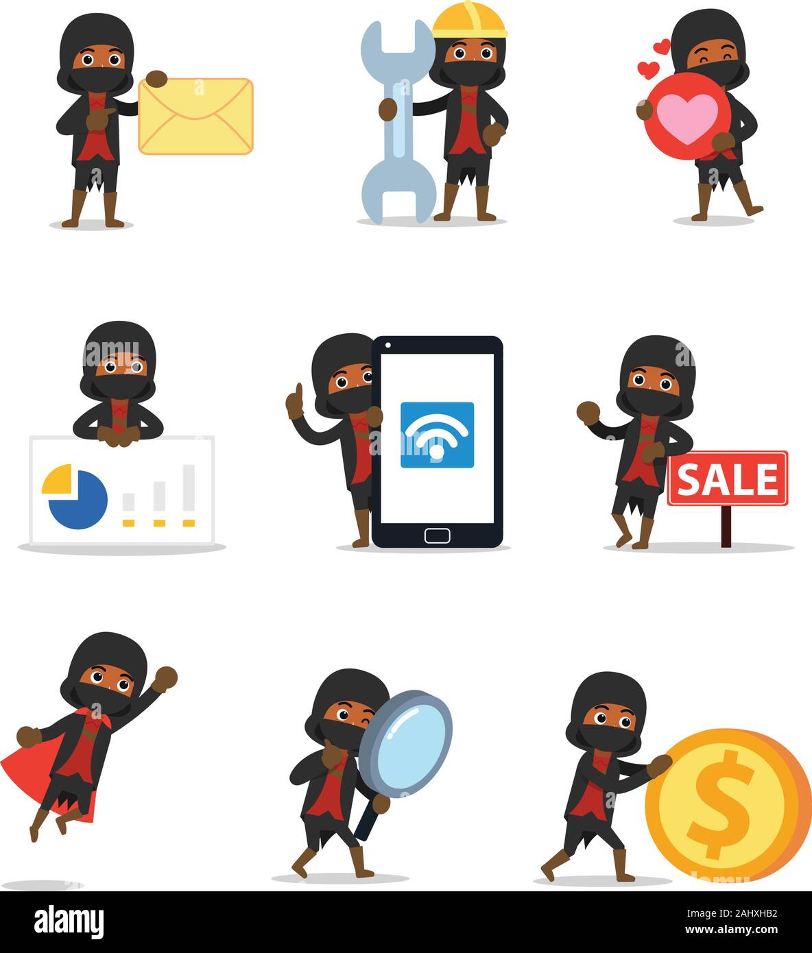 Male assassin Stock Vector Images - Alamy