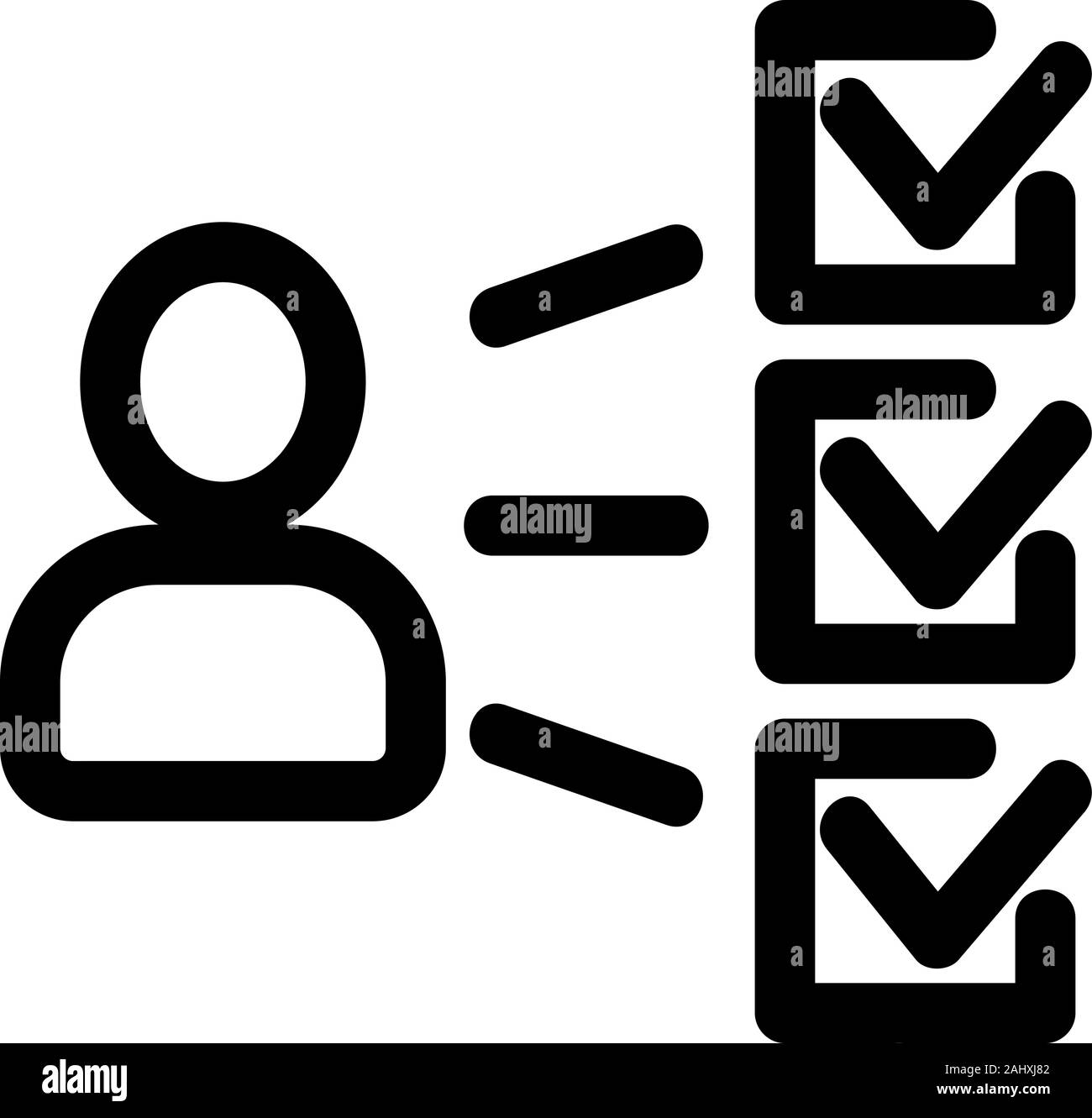 conduct a survey of the vector icon. Isolated contour symbol ...