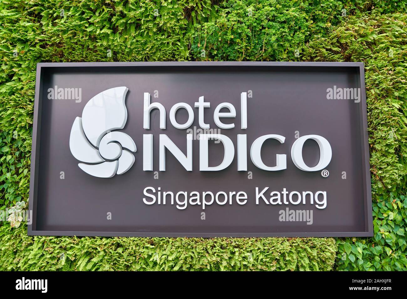 SINGAPORE - CIRCA APRIL, 2019: close up shot of Hotel Indigo sign Stock ...