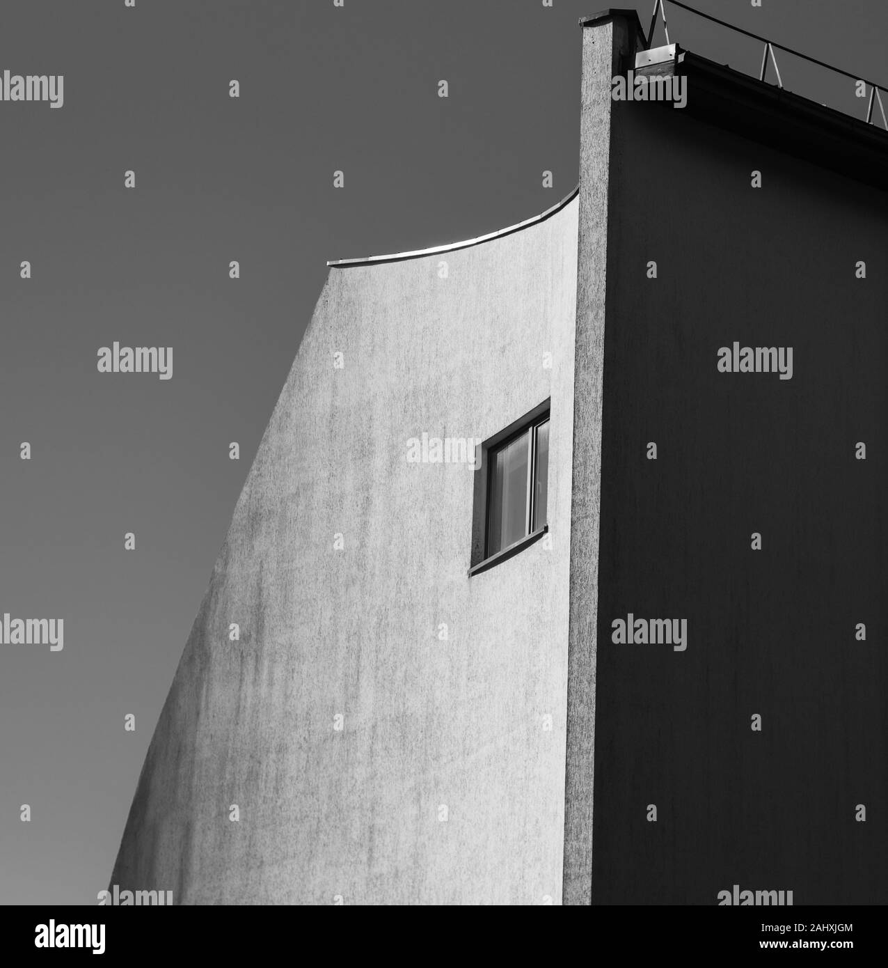 Building with one window Black and White Stock Photos & Images - Alamy
