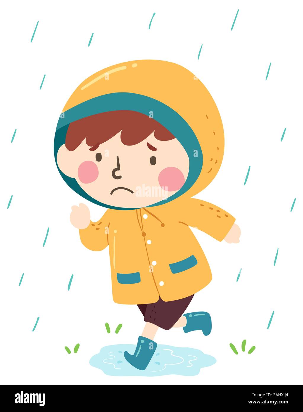 Puddle running Cut Out Stock Images & Pictures - Alamy