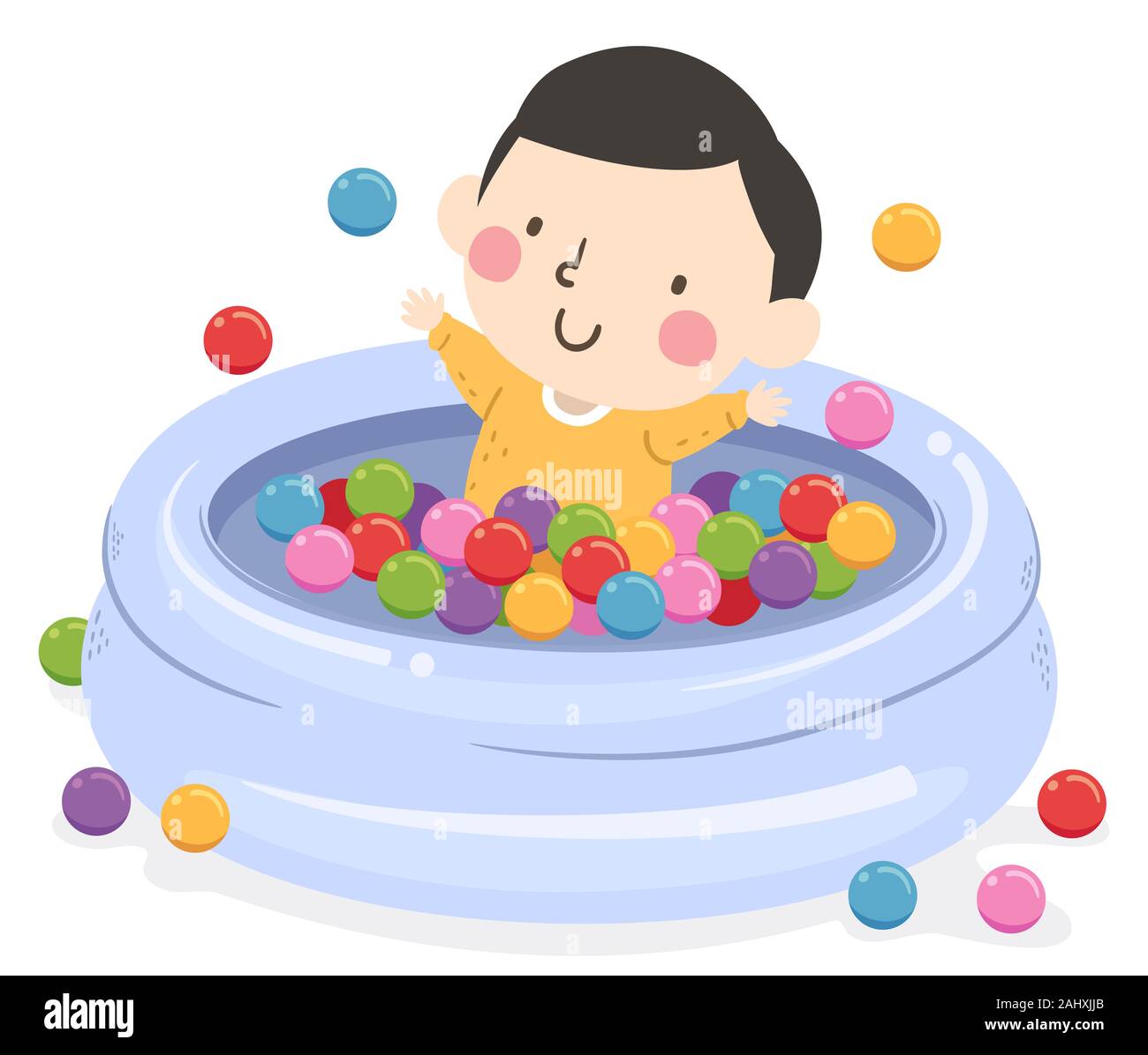 Boy fun at pool Cut Out Stock Images & Pictures - Alamy