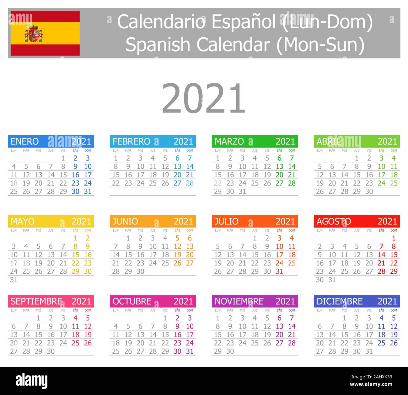 Calendario vector vectors hi-res stock photography and images - Alamy