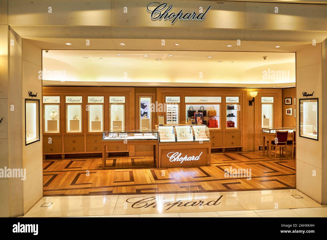 BANGKOK, THAILAND - CIRCA JUNE, 2015: goods on display at Chopard store ...