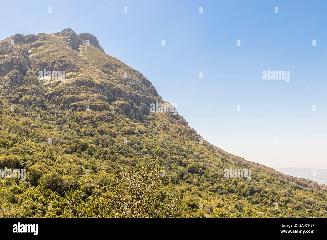 View from Table Mountain National Park in Cape Town, South Africa Stock ...