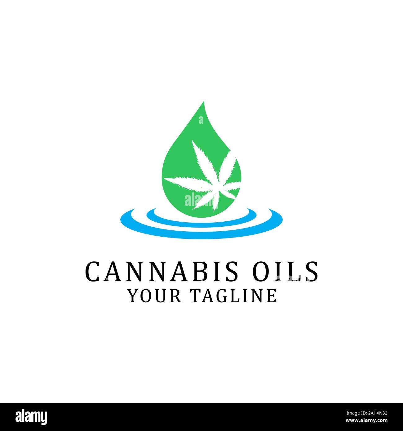 Cannabis Oil Logo template, cannabis logo designs Stock Vector Image ...