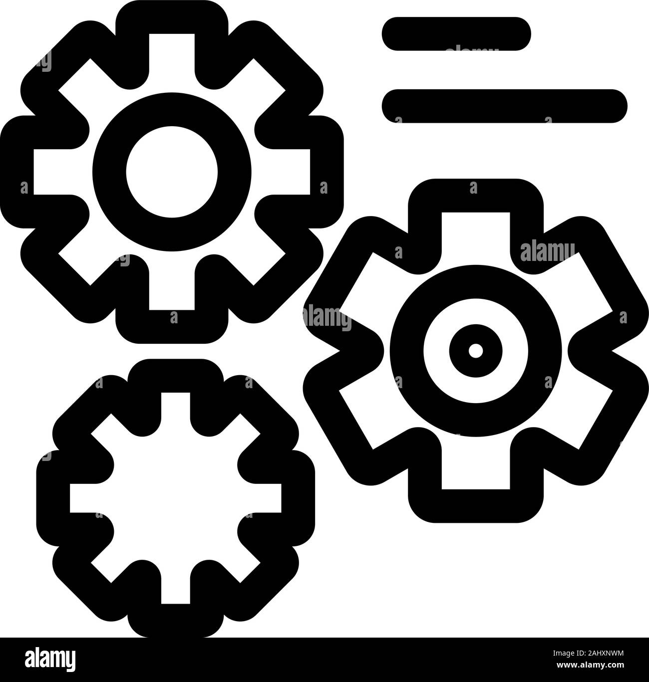setting the planning icon vector. Isolated contour symbol illustration ...