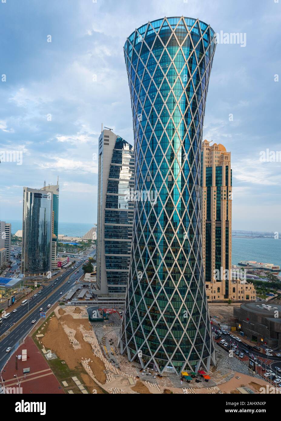 Aerial View of Doha City, Doha Building and Cityscape Stock Photo - Alamy