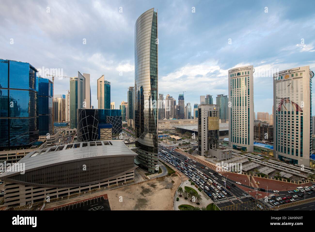 Aerial View of Doha City, Doha Building and Cityscape Stock Photo - Alamy