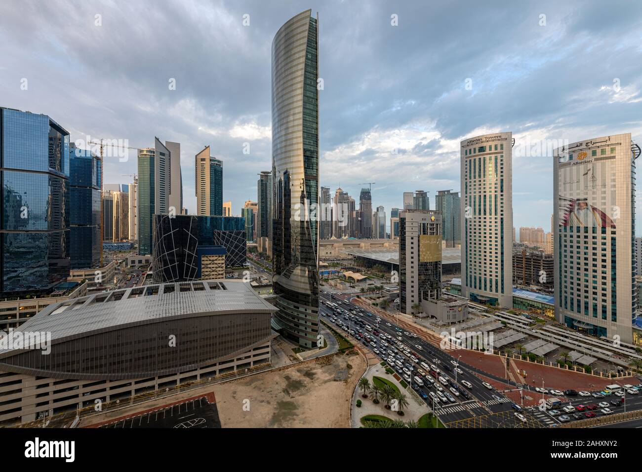 Aerial View of Doha City, Doha Building and Cityscape Stock Photo - Alamy