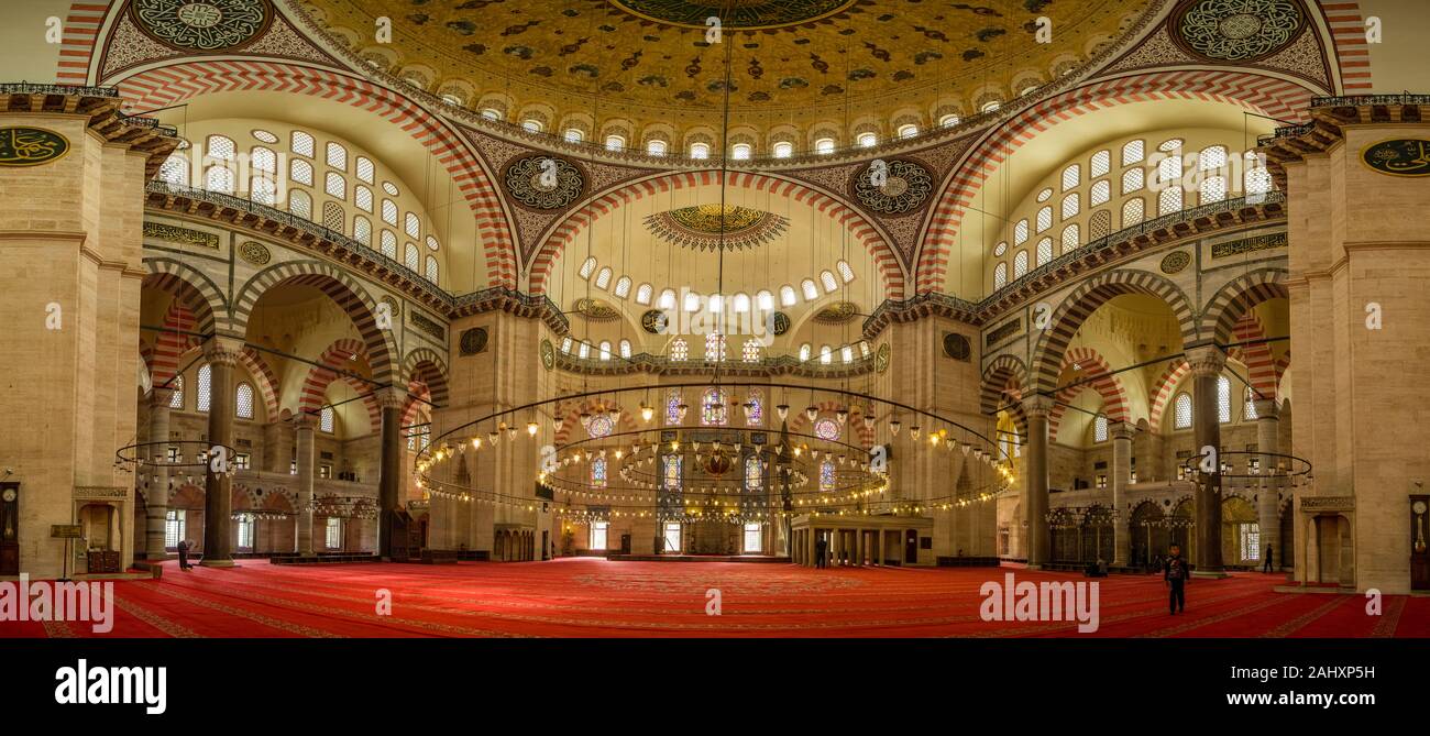 Suleymaniye mosque interior hi-res stock photography and images - Alamy